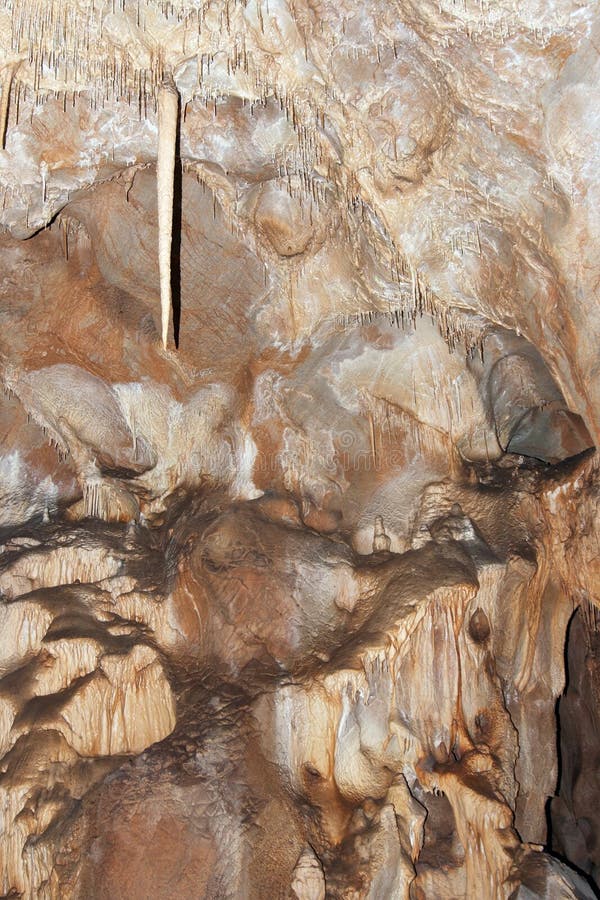 Stalactite Cave - Bizarre Stalactite Formations Stock Image - Image of ...
