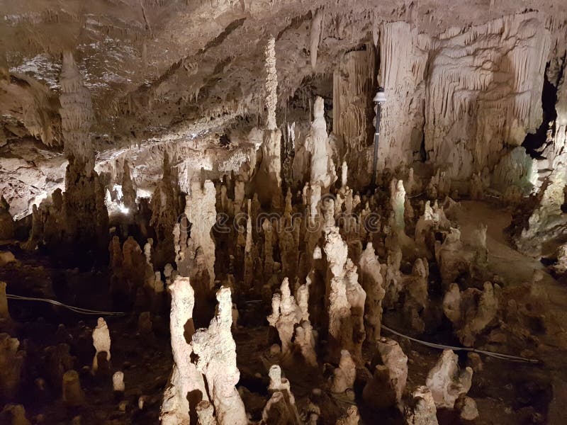 Stalactite Cave in Perama Ioannina Greece Stock Photo - Image of ...
