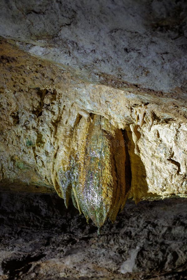 Stalactite in the Cave of Prometheus. Georgia Stock Image - Image of ...