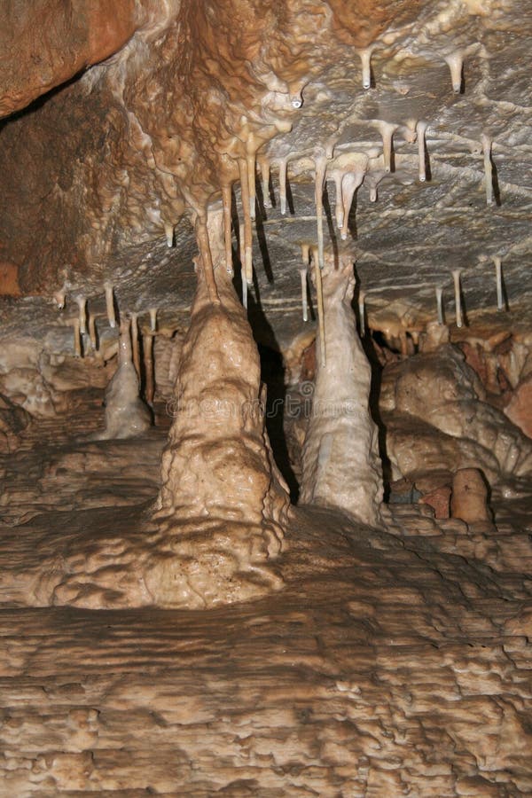 Stalactite Decoration in the Cave Stock Image - Image of stalactitic ...