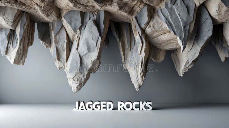 Stalactite Formations Hanging from a Rocky Ceiling with a Smooth Floor ...
