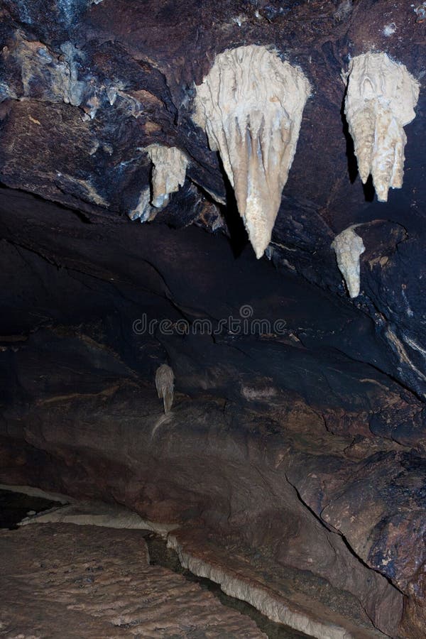 Stalactite in Red Cave stock photo. Image of wall, koba - 48287908