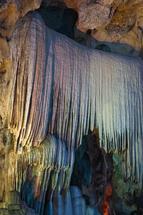 Stalactite and stalagmite stock photo. Image of stone - 20751952