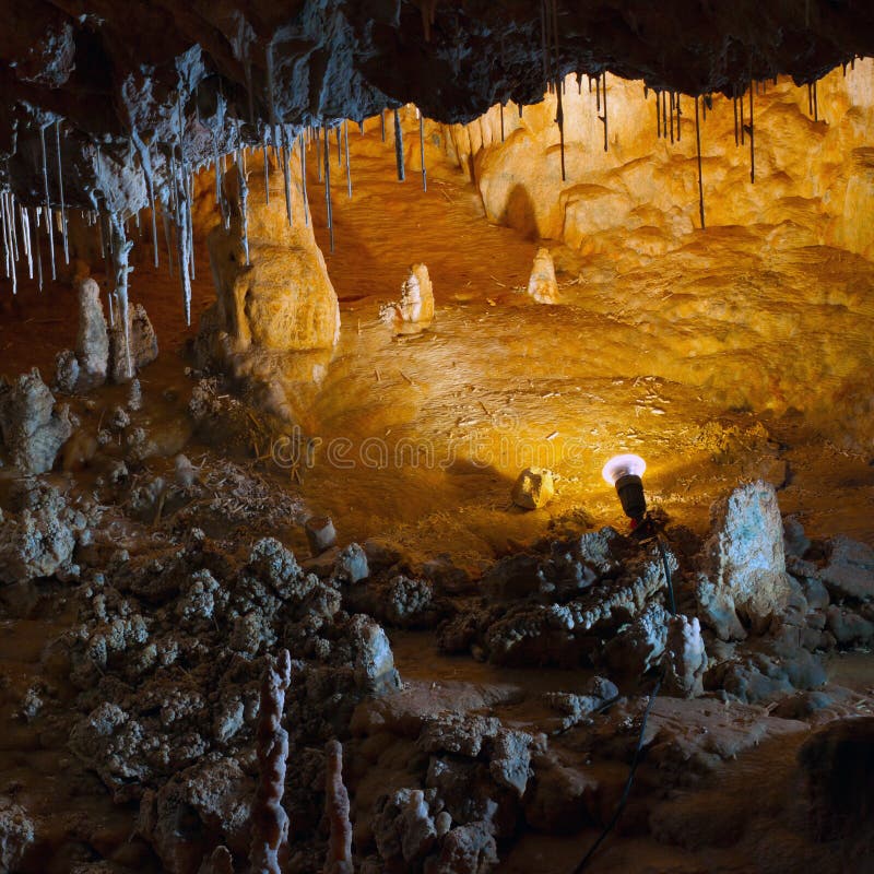 Stalactite Stalagmite Cavern Stock Photo - Image of cold, growth: 25446912