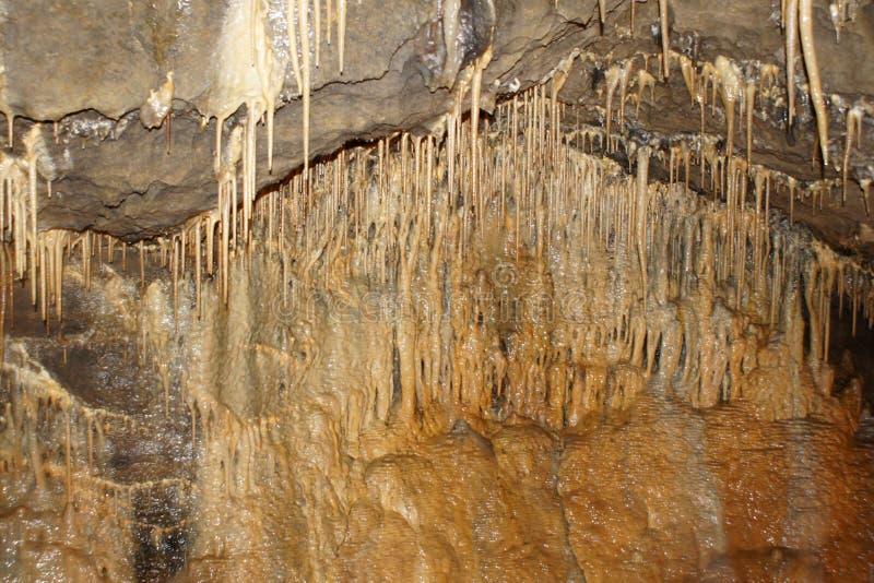 Stalactite Stalagmite stock photo. Image of mineral, cave - 87247428