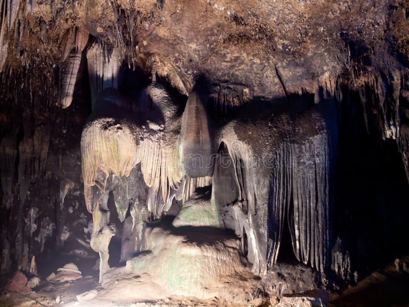 Big stalactite wall stock image. Image of asia, natural - 14678299