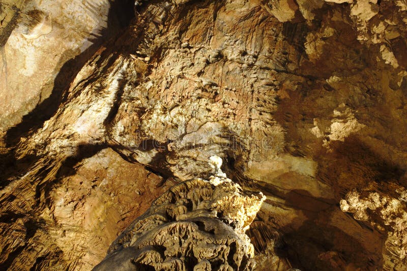 Stalactites on Ceiling from Cave Baradla in Aggtelek Stock Photo ...