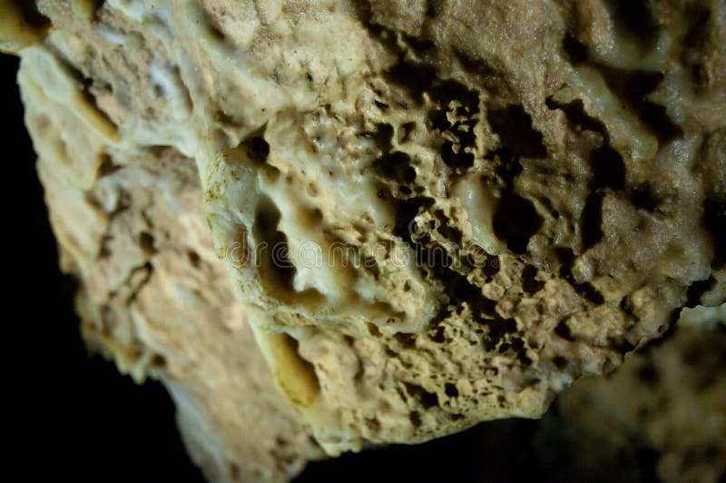 Stalactites and Flowstone in a Cave Stock Photo - Image of formation ...