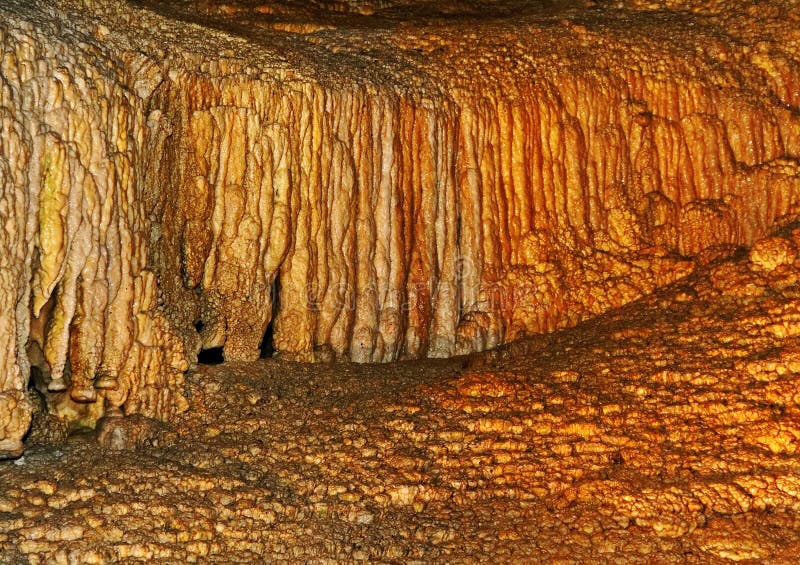 Stalactites forming. stock image. Image of deep, light - 24871995