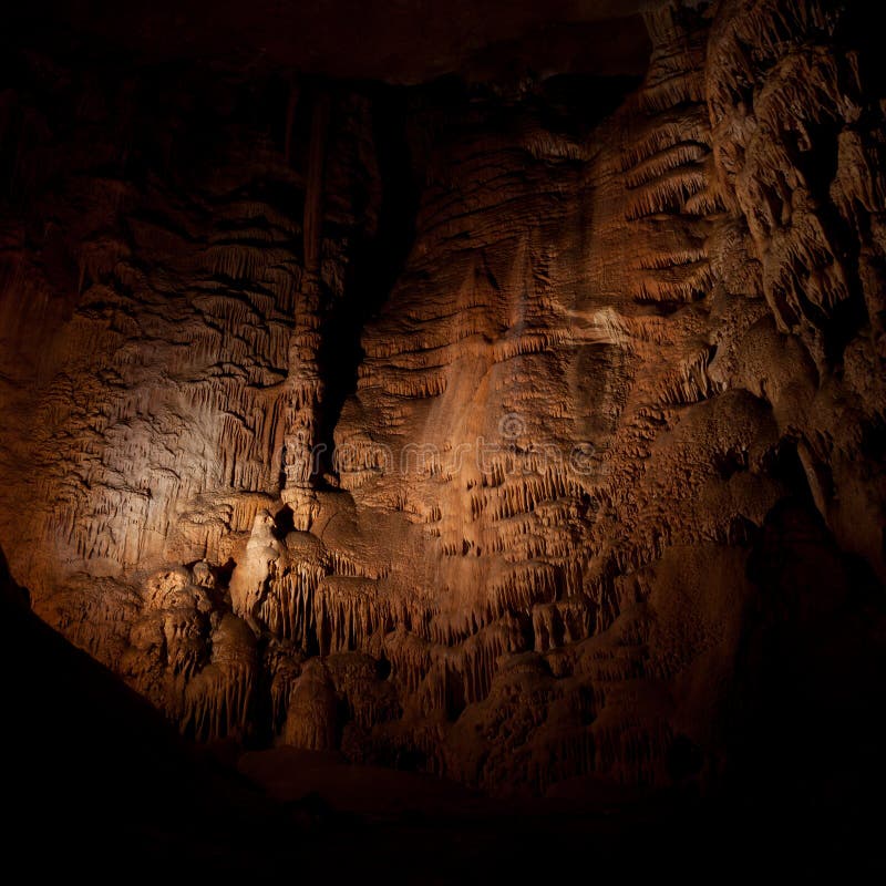 Stone columns in a cave stock photo. Image of column - 31295526