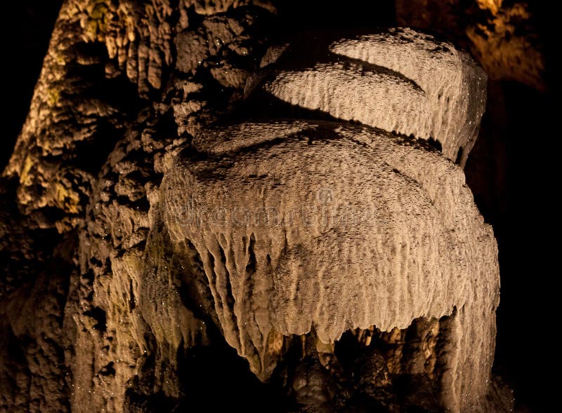 Stalagmites flowstone cave stock image. Image of belgium - 34531379