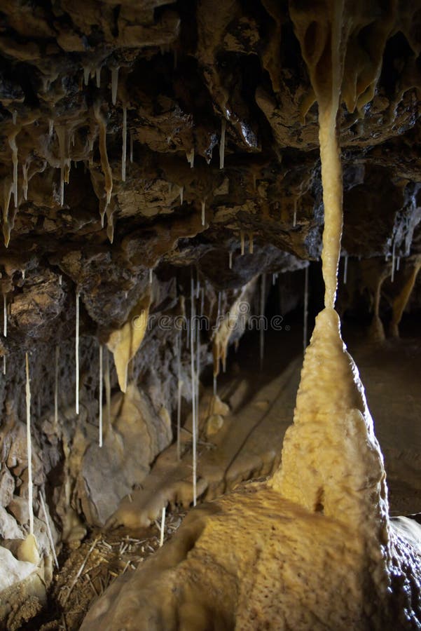 Stalactites and Stalagmites Stock Image - Image of nature, cave: 954917