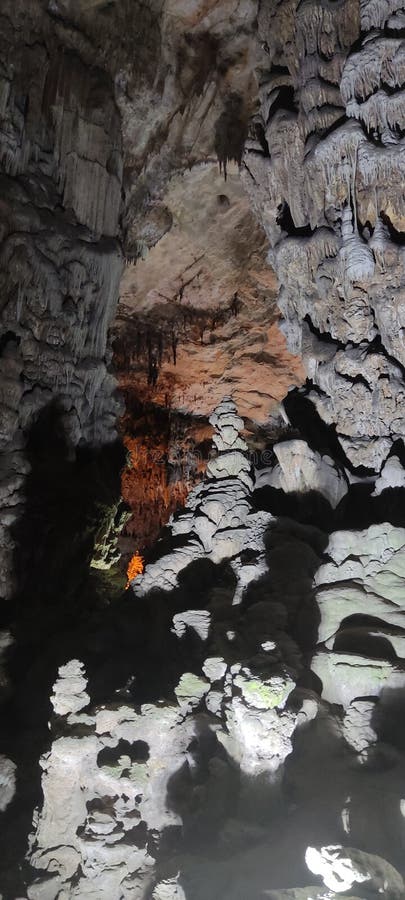Stalagmites and Stalactites of Caves Stock Photo - Image of trunk, iron ...