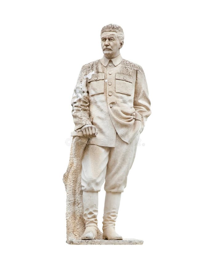 Stalin Monument Isolated on White Background Stock Image - Image of ...