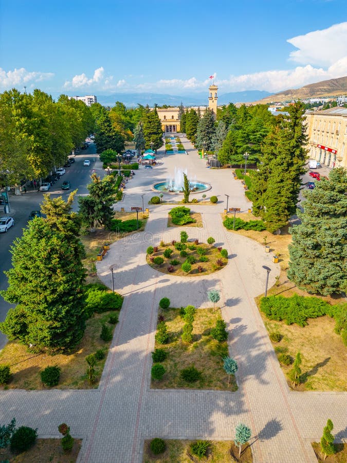 Stalin Park and Stalin Museum in the Center of Gori, Georgia Editorial ...