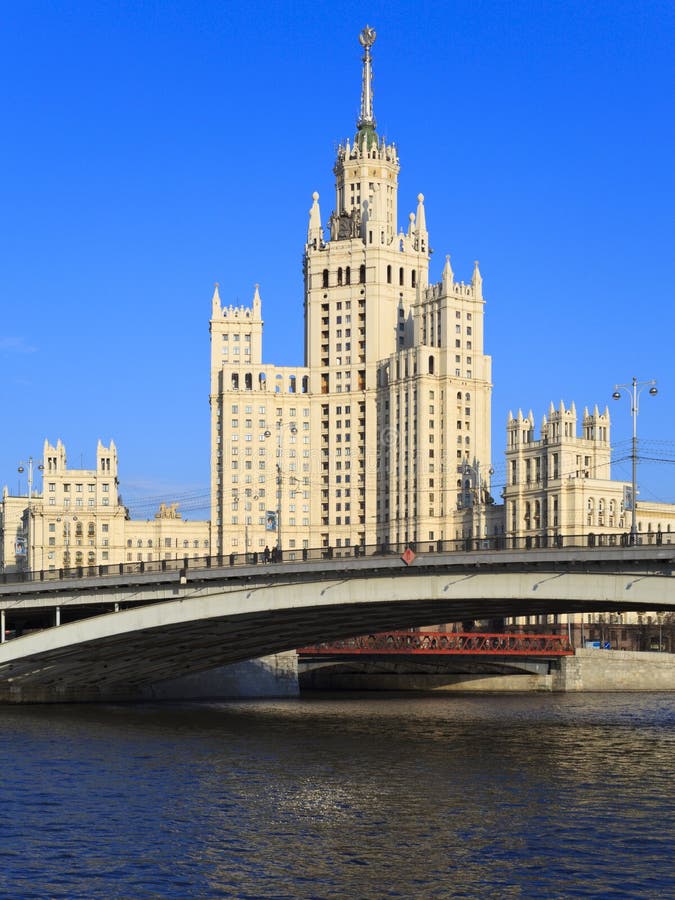 Stalin S Empire Style Building Stock Photo - Image of exterior, high ...