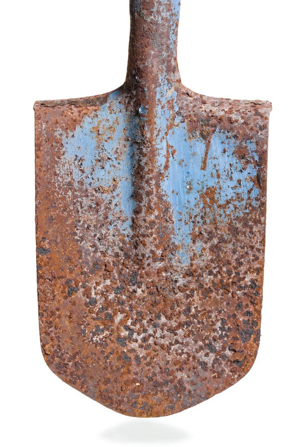 Old Rusty Shovel in the Dirt and Weeds Stock Image - Image of uncleaned ...