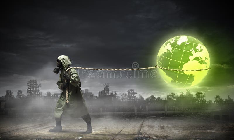 Nuclear Apocalypse Survivor Stock Photo - Image of armageddon, cloud ...