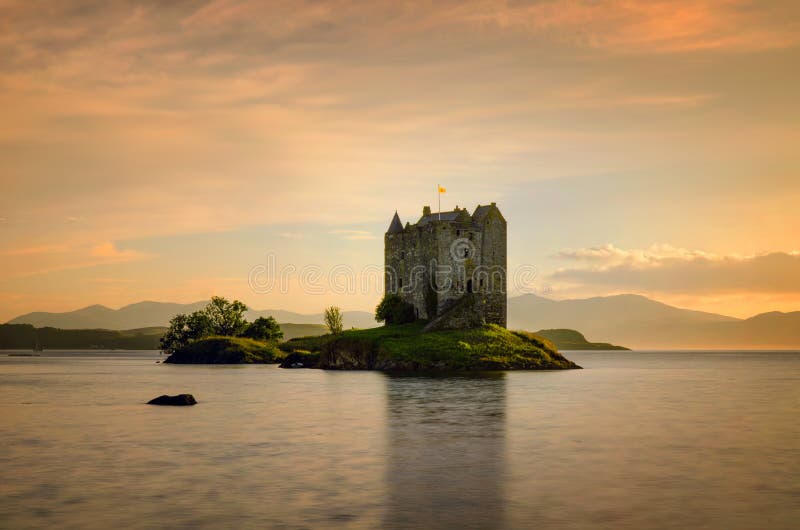 Stalker yellow stock image. Image of water, scotland - 91218999