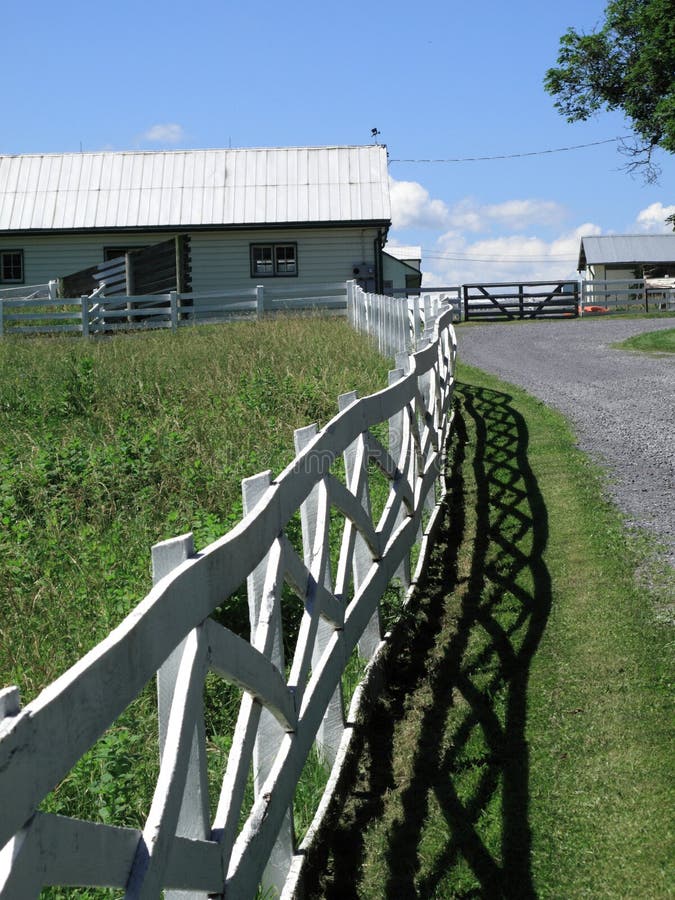 Stall Und Zaun - Pennsylvania-Bauernhof Stockfoto - Bild von wachstum ...