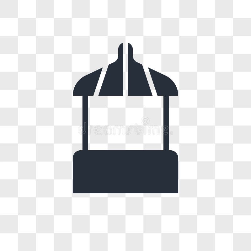 Stall Vector Icon Isolated on Transparent Background, Stall Logo Design ...