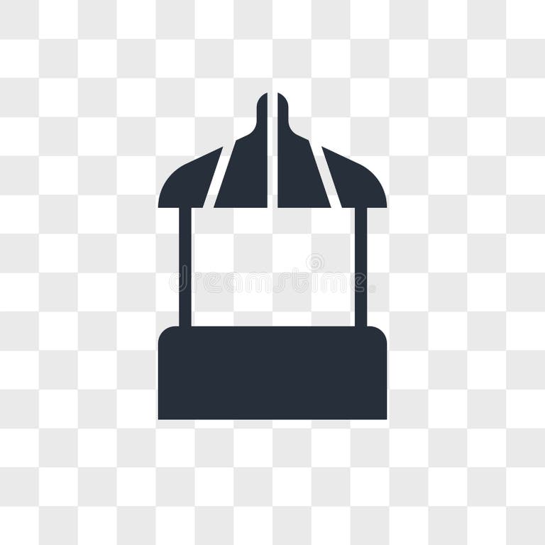 Stall Vector Icon Isolated on Transparent Background, Stall Logo Design ...