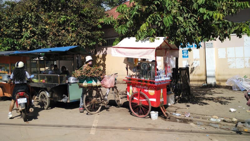 Stalls at roadside editorial stock photo. Image of color - 76069418