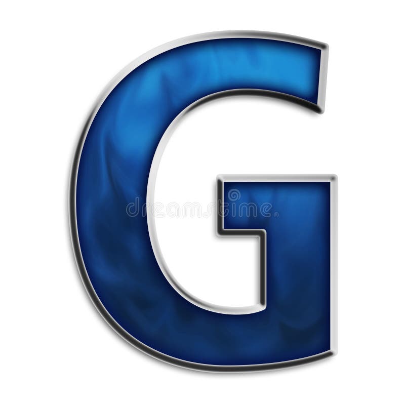 Stam- Blå Isolerad Bokstav O Stock Illustrationer - Illustration av ...