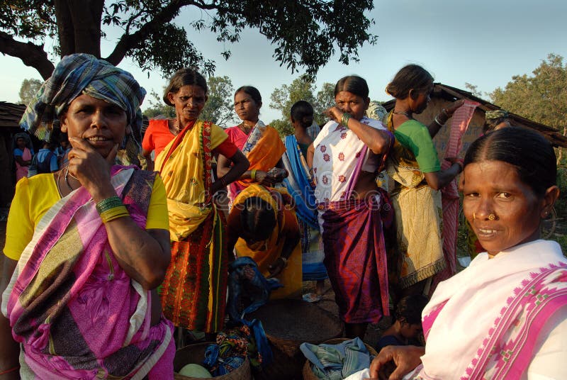 Indiens Stammes- Lebensstil Redaktionelles Stockfotografie - Bild von ...