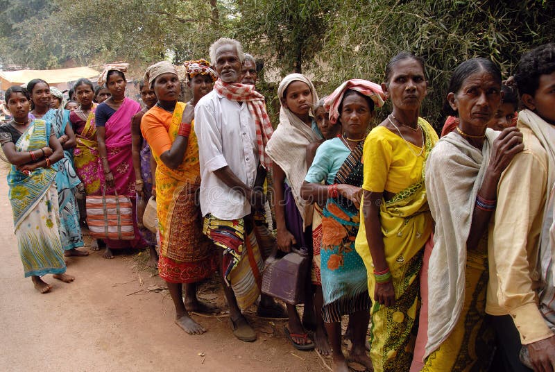 Stammes- Leute in Indien redaktionelles bild. Bild von asien - 20136725