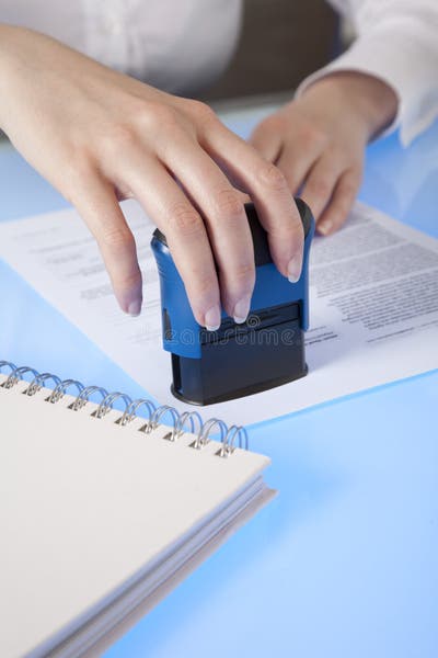 Stamp it stock image. Image of document, clerk, approval - 15150121