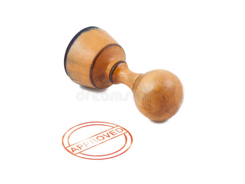 Stamp Approved on Blue Post it Note. Stock Photo - Image of sheet ...