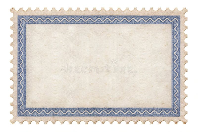 Stamp Borders Background Isolated on White Stock Illustration ...