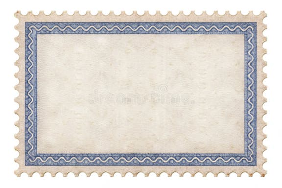 Stamp Borders Background Isolated on White Stock Illustration ...