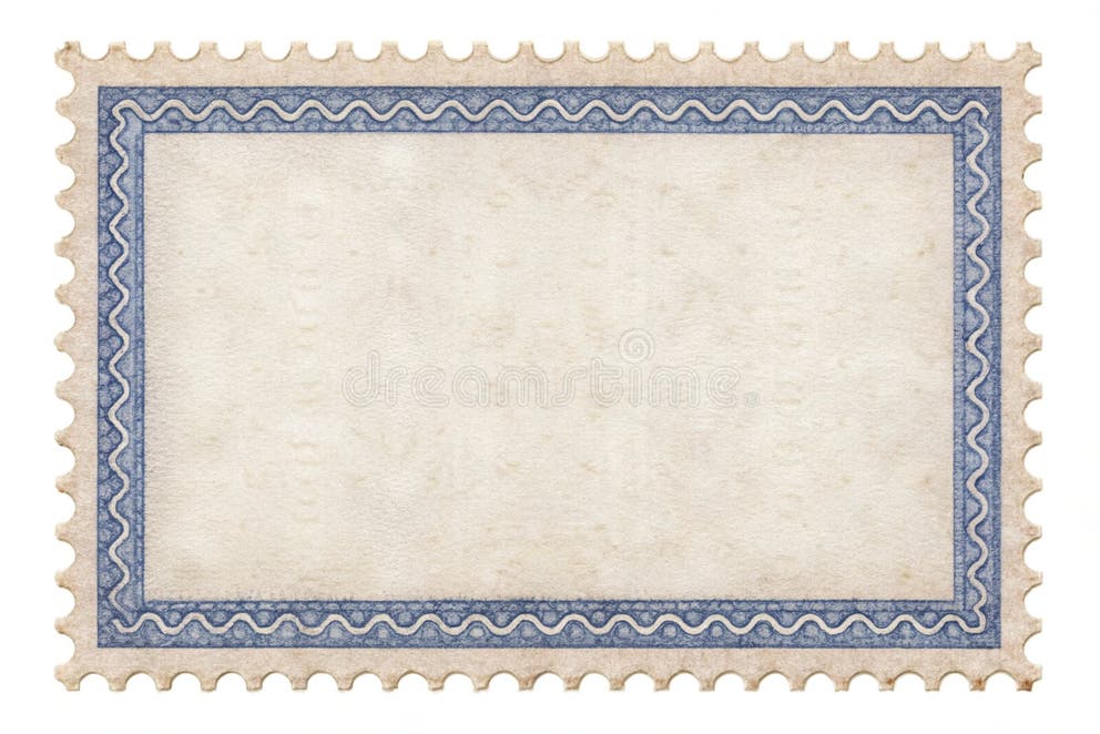 Stamp Borders Background Isolated on White Stock Illustration ...