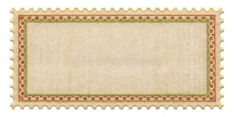 Stamp Borders Background Isolated on White Stock Illustration ...