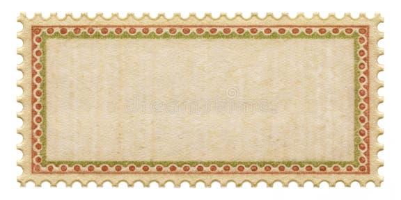 Stamp Borders Background Isolated on White Stock Illustration ...