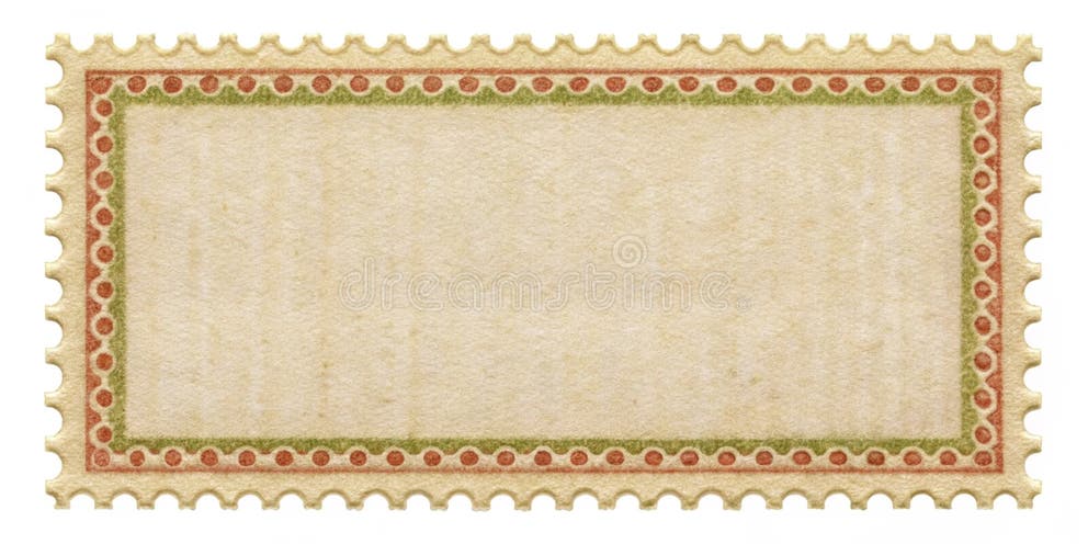 Stamp Borders Background Isolated on White Stock Illustration ...