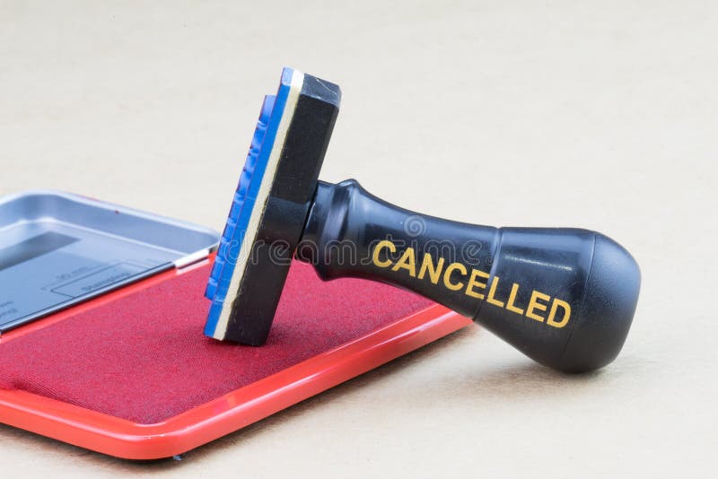 Stamp Cancelled with Red Ink Stock Photo - Image of cancel, document ...