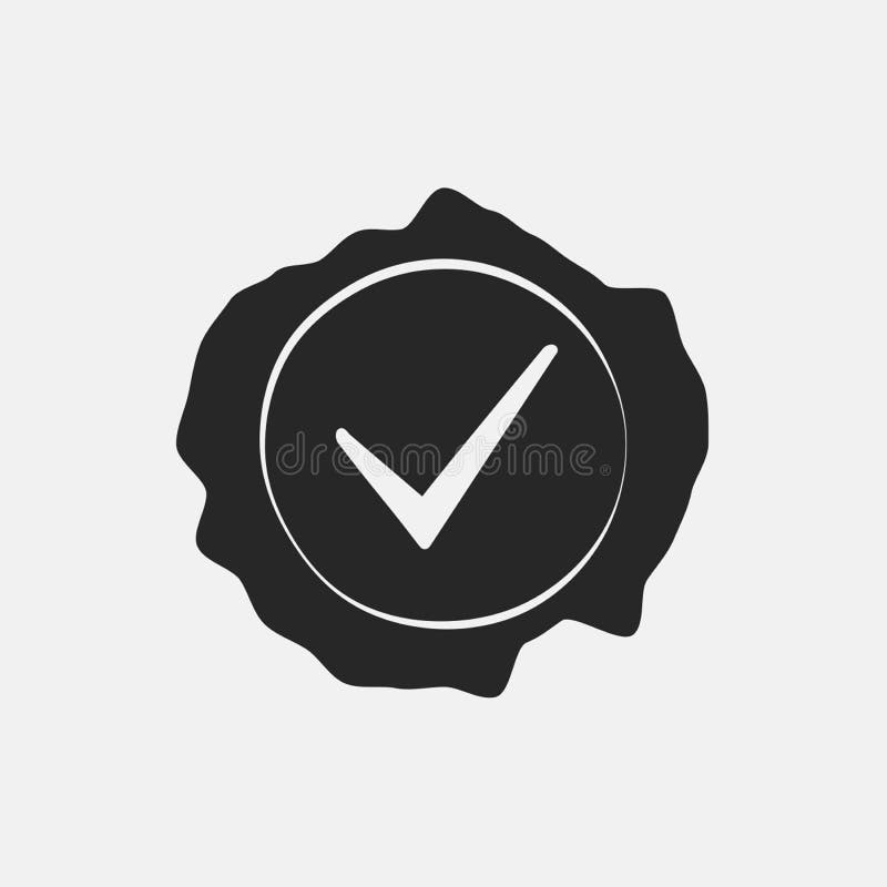 Check Mark Stamp stock vector. Illustration of approve - 79390624