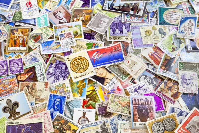 Stamp collecting editorial stock image. Image of view - 269568144