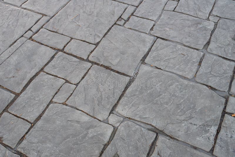 Stamp Concrete Texture Pattern and Background. Stock Image - Image of ...