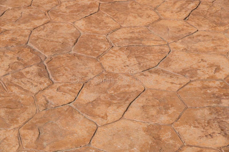 Stamp Concrete Texture Pattern and Background. Stock Image - Image of ...