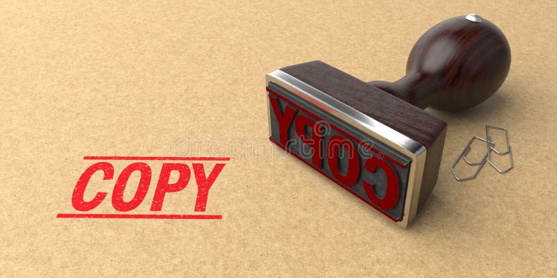 Wooden Stamp Copy stock illustration. Illustration of design - 154778318