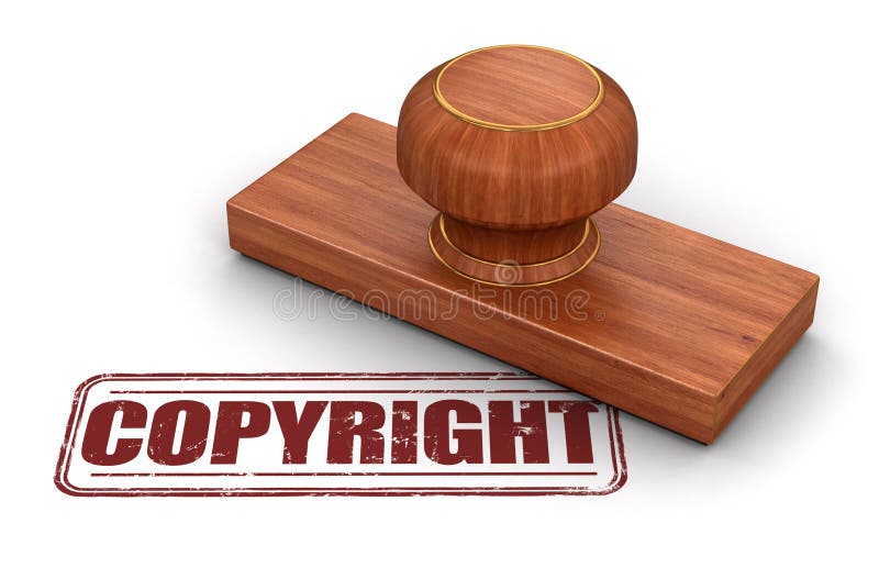 Stamp Copyright stock illustration. Illustration of business - 54590858