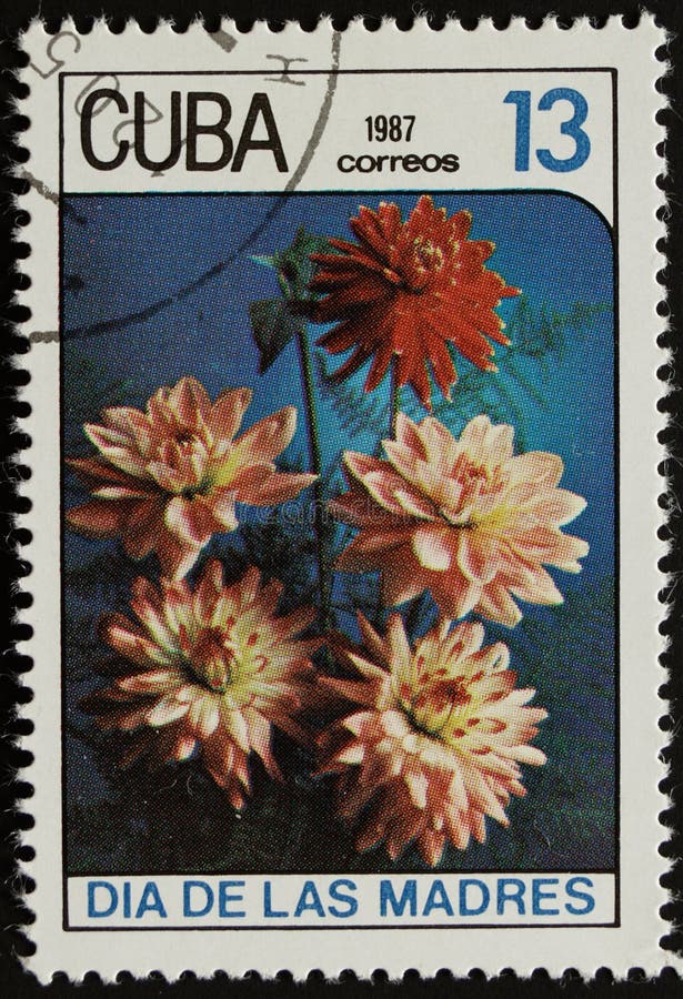 Stamp editorial stock image. Illustration of desing, botanical - 91340889
