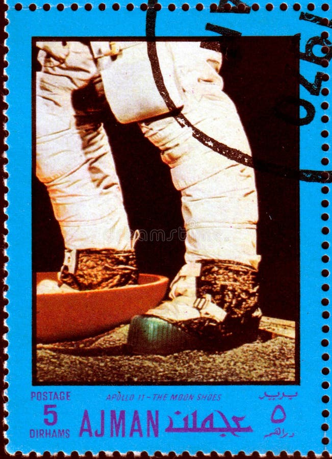 Stamp Dedicated To the Apollo and Gemini Program Editorial Photo ...