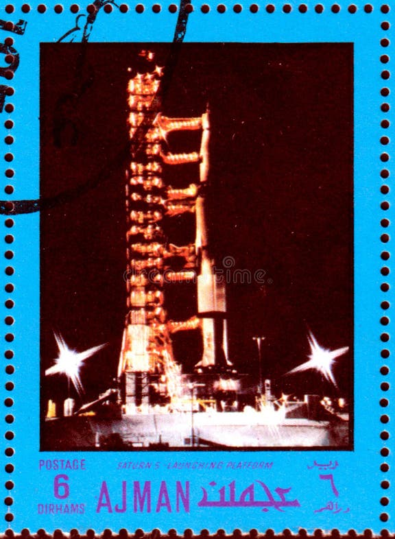 Stamp Dedicated To the Apollo and Gemini Program Editorial Photography ...