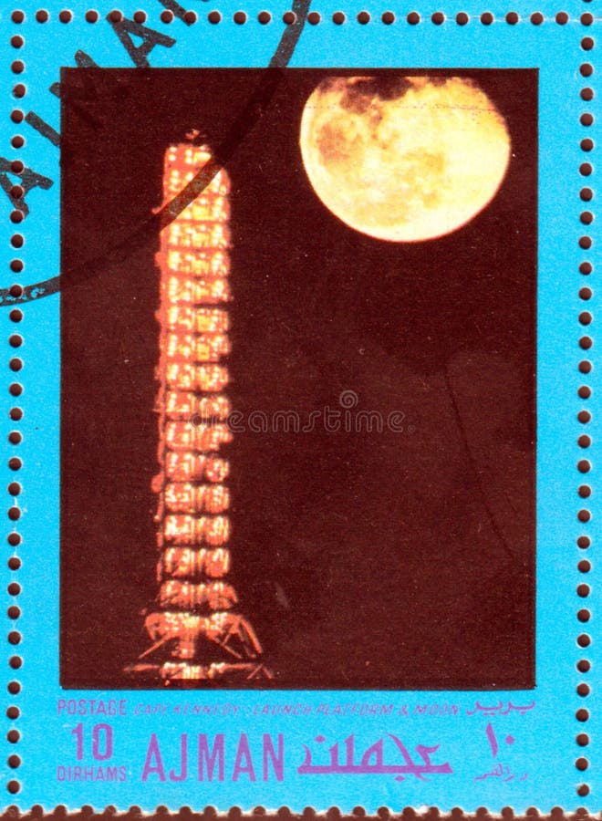 Stamp Dedicated To the Apollo and Gemini Program Editorial Photo ...