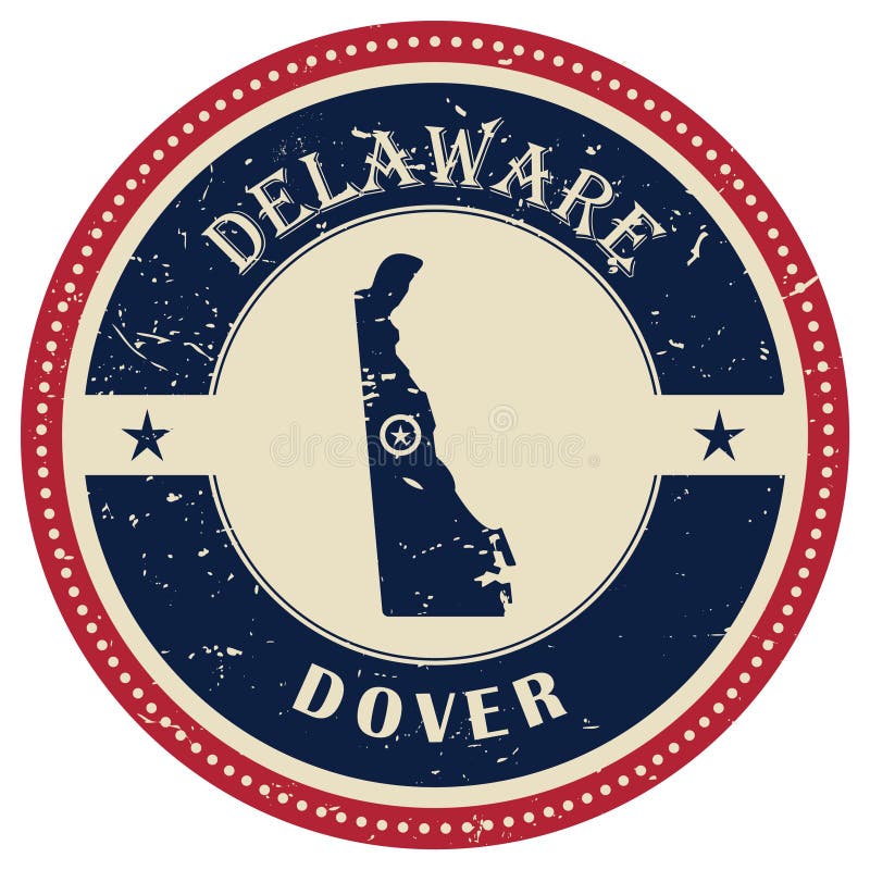 Stamp of Delaware State. Vector Illustration Decorative Design Stock ...